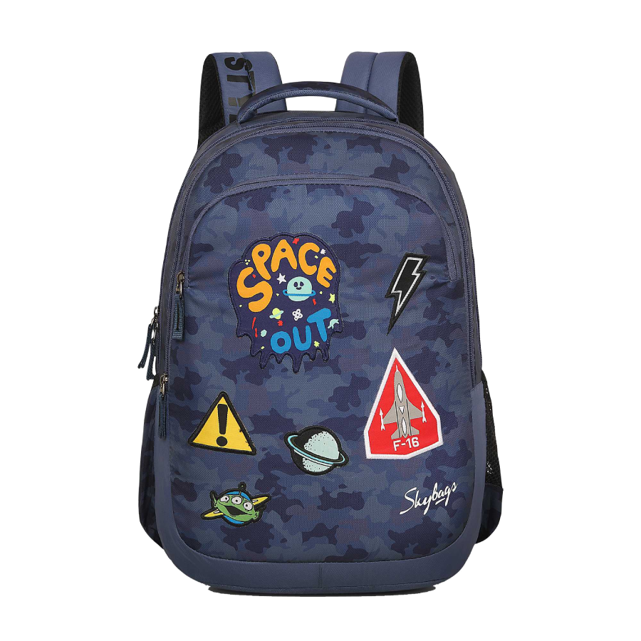 Skybags Squad 09 School Backpack Camo